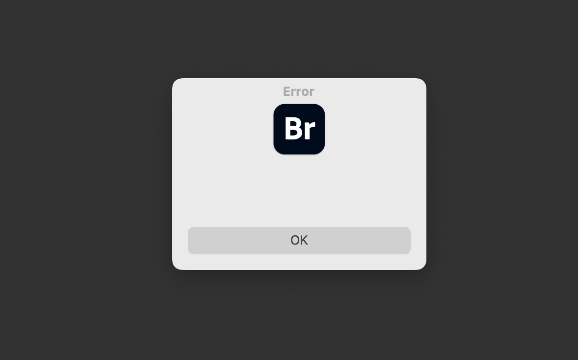 Adobe Bridge 起動セズ：エラーと対策 – mono-logue