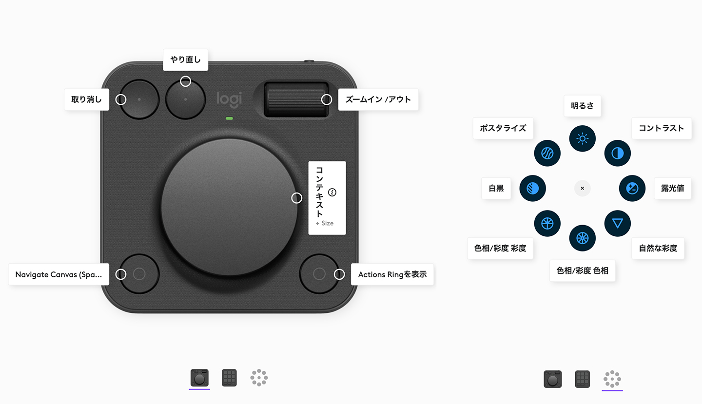 Logicool MX CREATIVE CONSOLE をフォトショップで – mono-logue